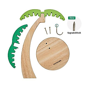 Dostende Banana Holder - Banana Hanger Tree with Stainless Steel Hook for Kitchen Countertop