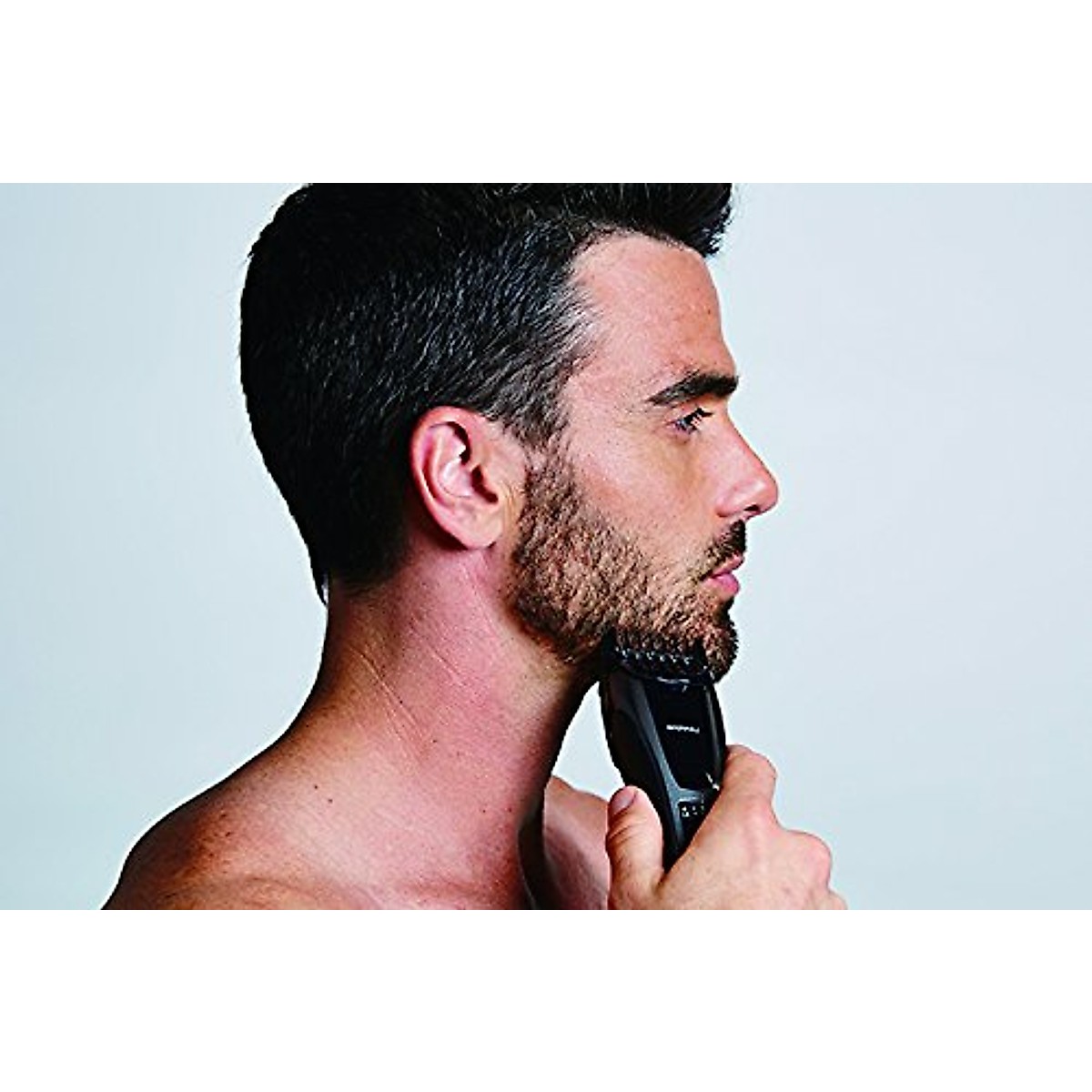 Panasonic Hair and Beard Trimmer, Men's, with 39 Adjustable Trim Settings and Two Comb Attachments for Beard and Hair, Corded or Cordless Operation, ER-GB60-K, Black
