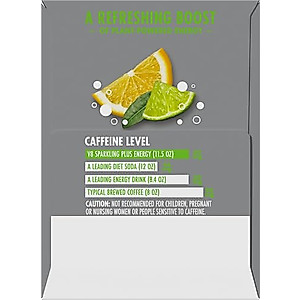 V8 +Energy Sparkling Lemon Lime Juice Energy Drink, 11.5 fl oz Can (4 Pack)