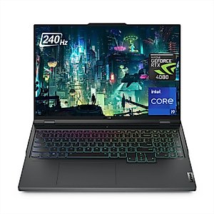 Lenovo Legion Pro 7i Gaming Laptop, 16" WQHD IPS 240Hz Display, Intel Core i9-13900HX, GeForce RTX 4080, 32GB DDR5 RAM, 2TB SSD, Webcam, Per-Key RGB Backlit KB, Wi-Fi 6E, Windows 11 Home