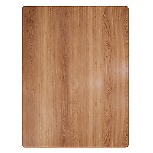 SALLOUS Chair Mat for Hard Floors, 47" x 36" Vinyl Office Chair Mat for Hardwood, Slip-Resistant Floor Protector Desk Chair Mat for Home Office, Gaming Chair Mat for Hard Surface (Black)