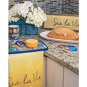 Beachcombers Sea La Vie Sign Wall Coastal Plaque Sign Wall Hanging Decor Decoration for The Beach 0.25" x 17" x 6 Multi