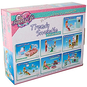 My Fancy Life Dollhouse Furniture - Bathing Fun with Bath Tub and Toilet Playset