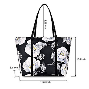 Floral Tote Bag Shoulder Bags For Women Waterproof Tote Handbags For Teens Beach School - Big Flower