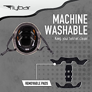 Flybar Bike Helmet- Multi Sport Dual Certified Adjustable Dial, Skateboard Helmet, Roller Skating, Pogo, Electric Scooter, Snowboard, Boys and Girls Kids- Adults Helmets (Splt,L-XL)