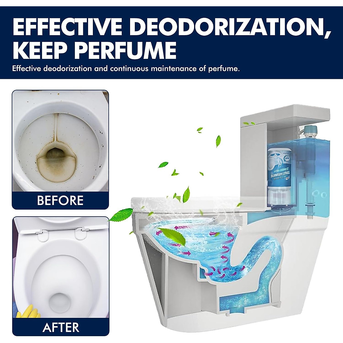 2 Pcs Splash Foam Toilet Cleaner,Splash Toilet Cleaner,Toilet Active Oxygen Agent,Multifunction Powerful Pipe Dredging Agent for Cleaning Toilet Drains