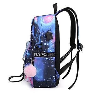 Fashion School Bookbag Merichandise USB Charging Students Bag Daypack Laptop Bag,Suitable for Girls