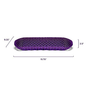 Purple Back Cushion | Pressure Reducing Grid Designed for Ultimate Comfort | Designed for Chairs, Gaming, and Travel | Made in The USA