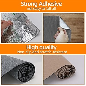 XUYEDOGLSH Cat Scratch Mat，Cat Scratch Carpet Trimmable Self-Adhesive Cat Scratch Pad,Decorative Cat Tree Shelf，Cat Wall，Cat Scratching Post,Cat Couch Protector 78.7"x15.8"