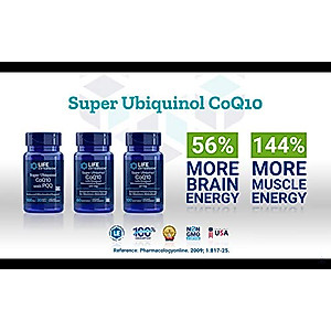 Life Extension COQ10 Super Ubiquinol 100mg 90 Count (Pack of 2) with Enhanced Mitochondrial Support