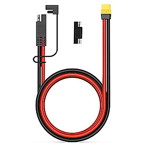 PolyEnergy SAE to XT60 Connector Cord for Solar Generator Portable Power Station Solar Panel RC Battery EFDELTA Portable Power Station 12Gauge Flexible  Silicone Wire Cord with SAE Polarity Reverse