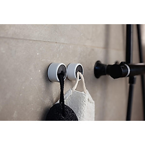 Original Kitchen Towel Holder/Hook with Adhesive to Hang Dish Towels, Tea Towels, Dishcloths, Rags and Hand Towels with a Push. Handy accessory for RV, Bathroom, Shower, Cabinets, Inside & Outside