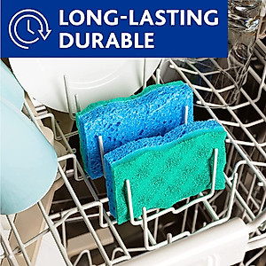 O-Cedar Scrunge Multi-Use (Pack of 6) Non-Scratch, Odor-Resistant All-Purpose Scrubbing Sponge Safely Cleans All Hard Surfaces in Kitchen and Bathroom, 6 Count (Pack of 1), Blue