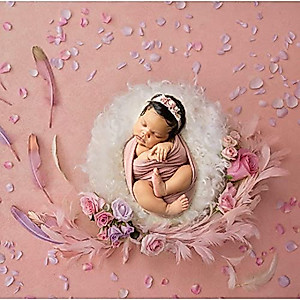 4PC Newborn Photo Props Baby Photography Basket Pictures Infant Posing Props, 1 Photo Donut, 3 Posing Pillows(Fits 0-3 Month)