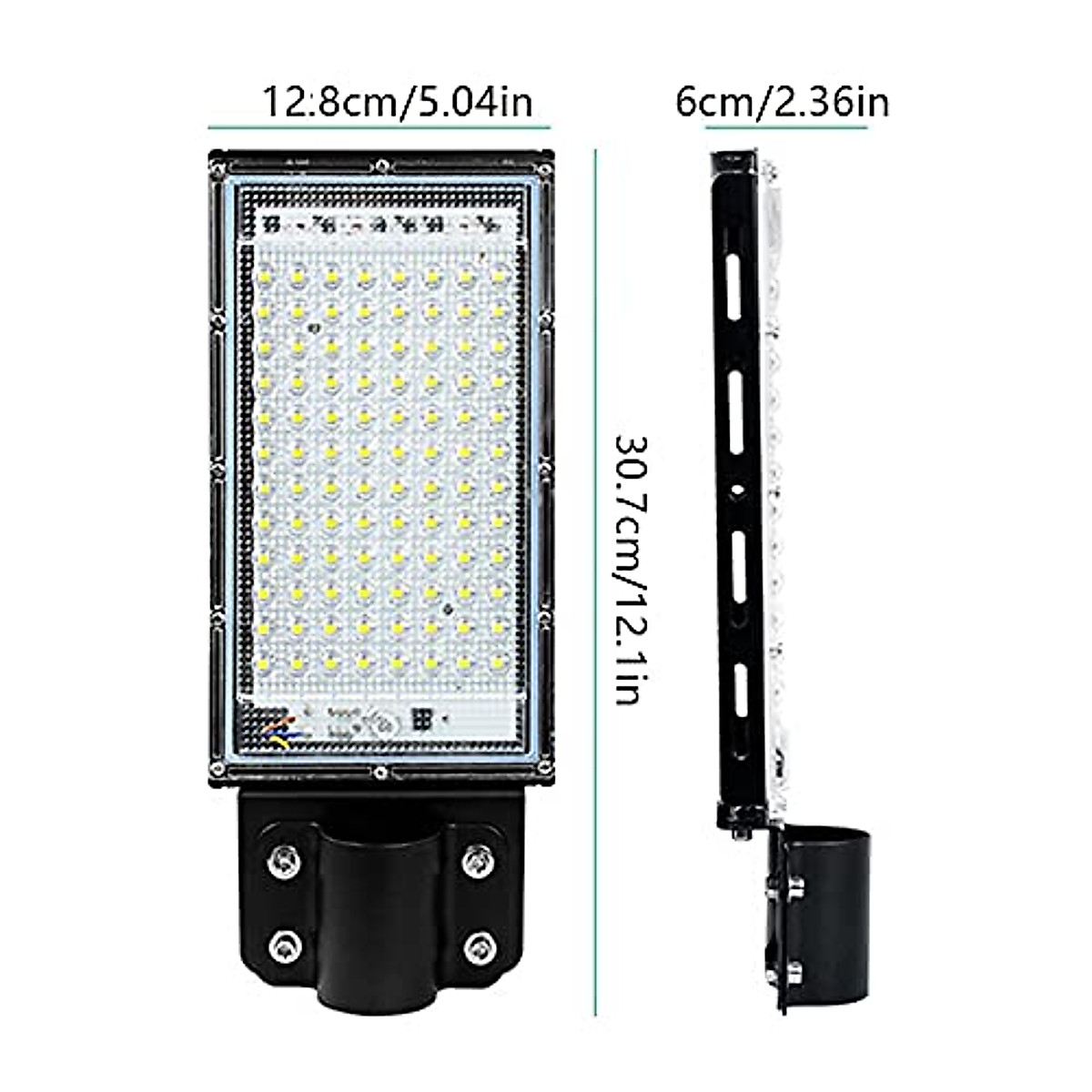 Nirelief Solar Street Light, 100w Led Waterproof Outdoor Security Lamp, Pathway Floodlight, Home Security Lighting for Garden Patio Veranda Yard, Warm White