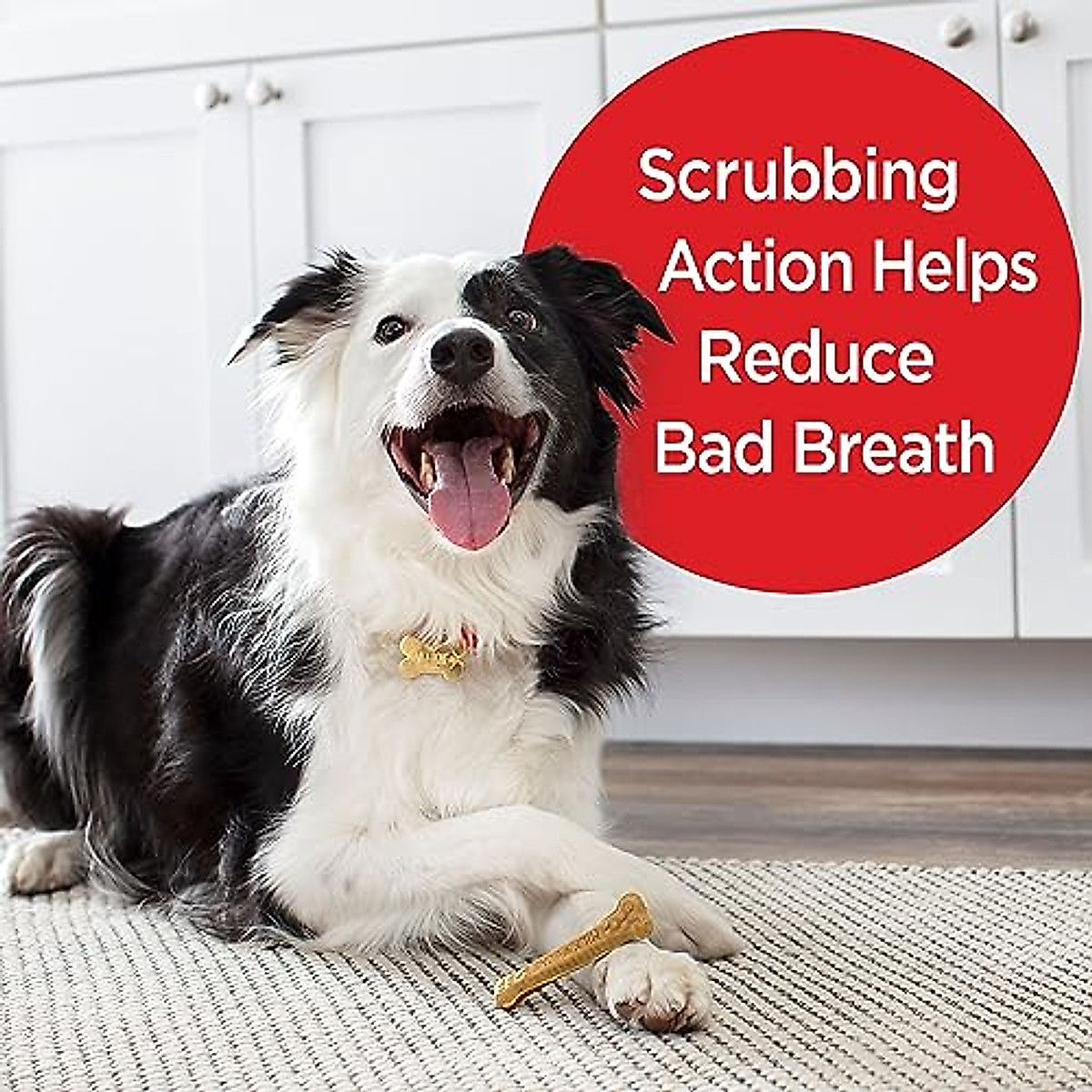 Milk-Bone Original Brushing Chews, 35 Small/Medium Daily Dental Dog Treats Scrubbing Action Helps Clean Teeth