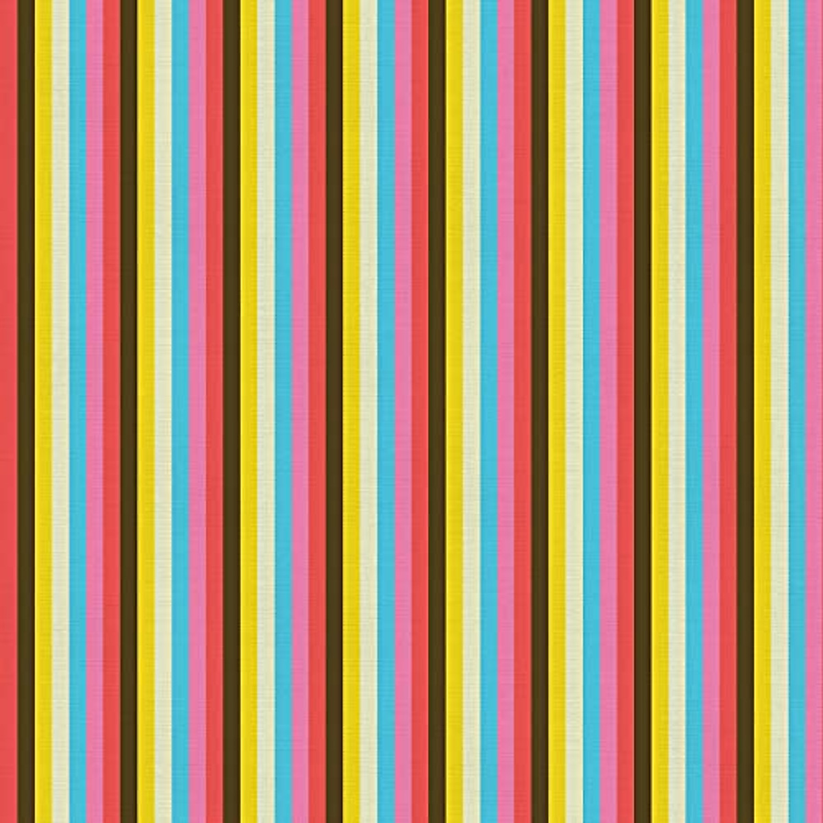 PBS Fabrics Let The Good Times Roll by LYSA Flower, Quilter's Cotton by The Yard, Stripe, Multi