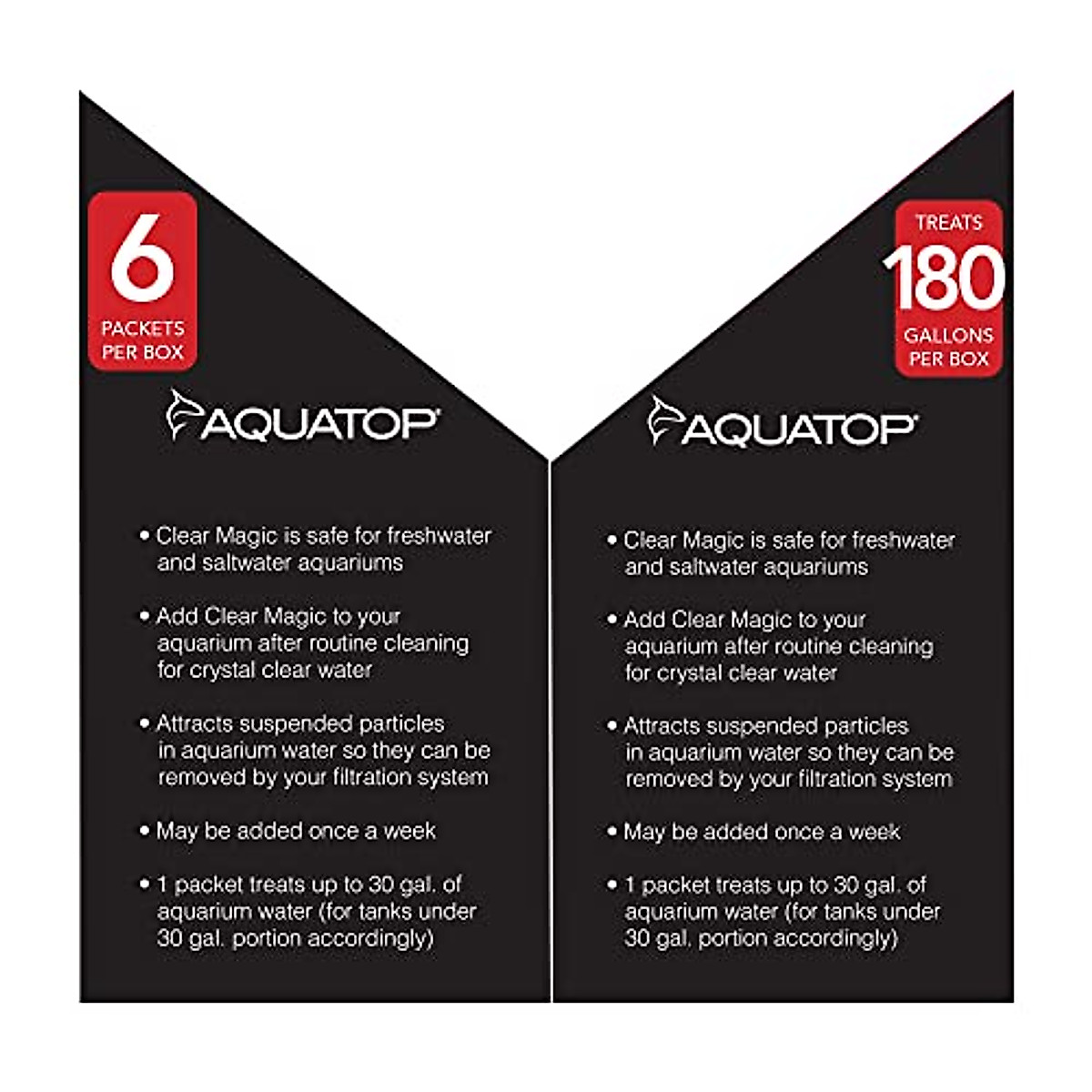 Aquatop Clear Magic Water Polisher, 6 Pack – For Saltwater & Freshwater Tanks, Aquarium Cleaner, Water Clarifier for Fish Tank, Keeps Water Crystal-Clear, Fish Tank Cleaning Tools