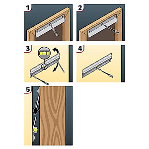 Hillman 122371 Hardware Hangman Picture and Mirror Hanging System 75lb, 6", Aluminum