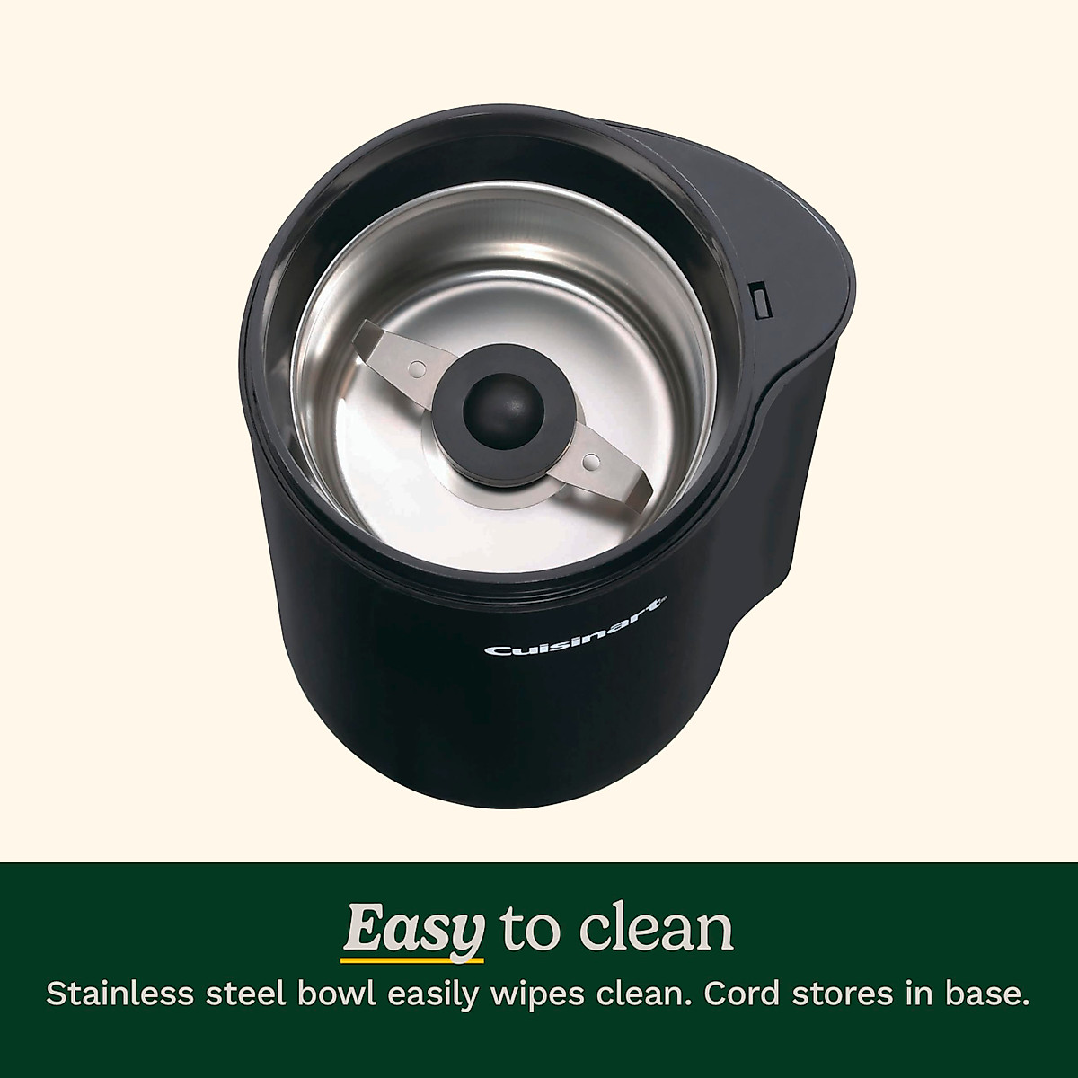 Cuisinart DCG-20BKN Grinder Coffee Grinder1, Blade, BLACK