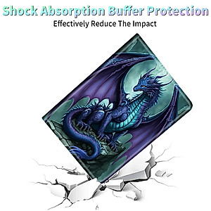Rossy Case for Samsung Galaxy Tab A8 Case 10.5 inch 2022 Slim Lightweight PU Leather Adjustable Smart Stand Cover with Auto Wake/Sleep for Samsung Tab A8 2022 (SM-X200/X205/X207),Dragon