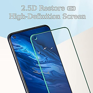 Kesuwe [3 Pack] Screen Protector For OnePlus Nord N10 5G Tempered Glass, HD Clear, 9H Hardness, Anti-Scratch, Bubble-Free, Easy to Install, Case Friendly