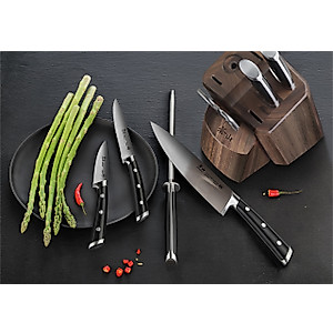 Cangshan TS Series 1020564 Swedish 14C28N Steel Forged 8-Inch Chef Knife and Wood Sheath Set