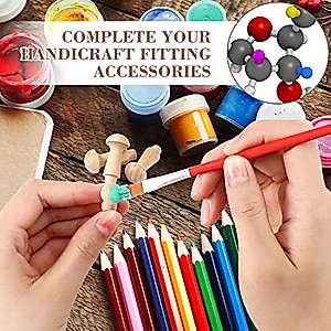 50 Pcs Mini Shaker Pegs Wooden Hooks Wall Mounted, Smooth Texture Wood Pegs for Hanging Coat Hat Towel Clothes Wall Organizing Supplies, 0.98 x 0.43 Inch