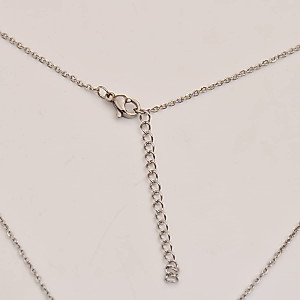 RONKAH Logan Custom Personalized Name Necklace with Heart Plated Customized Pendant Necklace Jewelry for Women Christmas Valentine's Day Birthday New year Mother's Day Silver