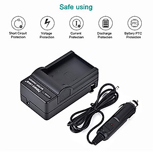 Newmowa EN-EL5 Replacement Battery (2-Pack) and Charger Kit for Nikon EN-EL5 Coolpix P530, P520, P510, P100, P500, P5100, P5000, P6000, P90, P80 Cameras