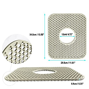 Silicone Sink Mat Protector for Kitchen Sink (Middle hole)