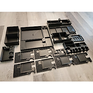 Insert/Organizer for Clank Catacombs, Lairs & Lost Chambers, and Adventuring Party expansions, Unofficial, fits Sleeved Cards