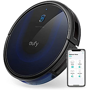 Eufy BoostIQ RoboVac 15C MAX, Wi-Fi Connected, Super-Thin, 2000Pa Suction, Quiet, Self-Charging Robotic Vacuum Cleaner, Cleans Hard Floors to Medium-Pile Carpets, Black (Renewed)