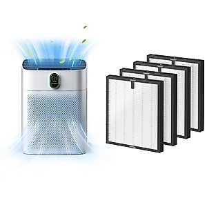 MORENTO HY4866 Air Purifiers with HY4866 Original Versionr 4P, White