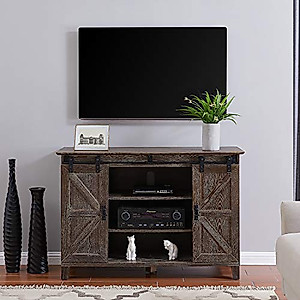 Southern Enterprises Holmes TV Stand, Brown
