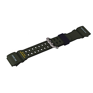 Casio 10517710 Genuine Factory Replacement Green Resin Band fits GG-1000-1A3