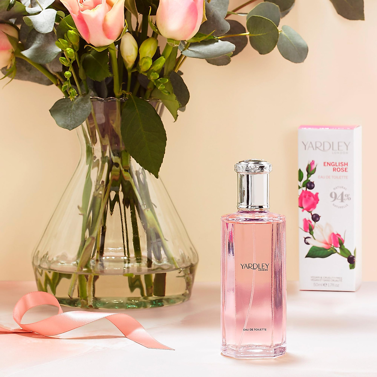 Yardley of London Eau De Toilette Spray for Women, English Rose, 1.7 Ounce