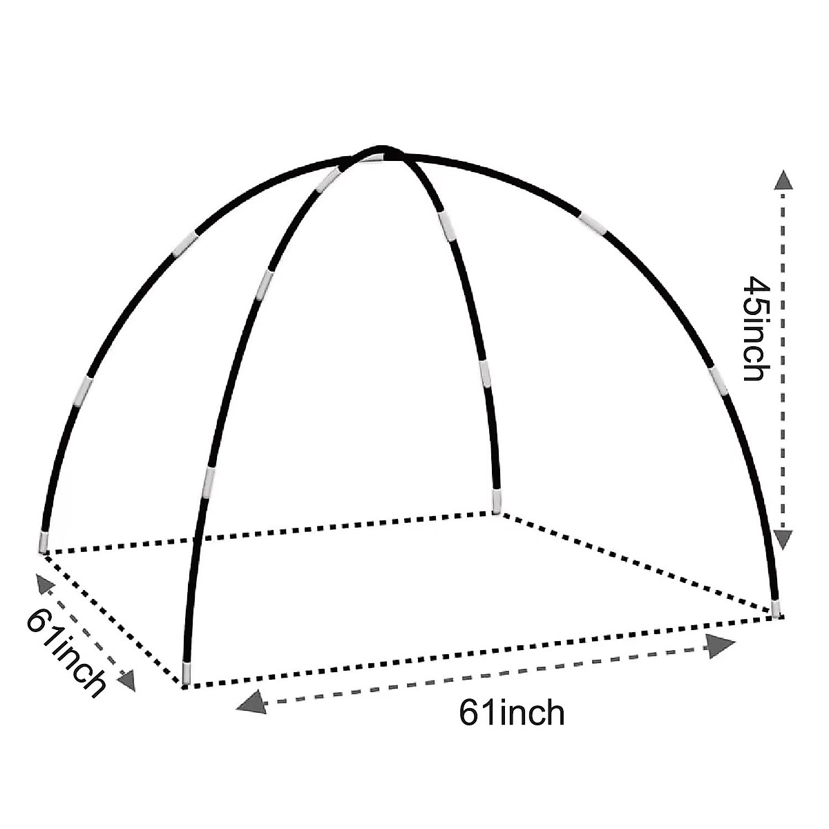 Mnagant Kids Tent Poles Replacement Poles for Kids Tent Indoor & Outdoor Kids Play Tent Poles Fiberglass Poles Child Tent Poles for Girls and Boys,Length132(S)…