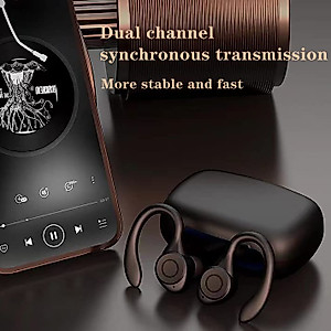 Wireless Earbuds Bluetooth 5.3 Headphones,Auto Pairing Touch Control HiFi Stereo Sound in-Ear Earphones Binaural Call Headset with Built-in Mic and Charging Case,IPX7 Waterproof Sports Running