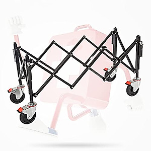 Coffin Trolley, Iron Coffin Bracket Funeral Funeral Coffin Rack Trolley, Telescopic Coffin Trolley Bracket for Funeral Transport,A