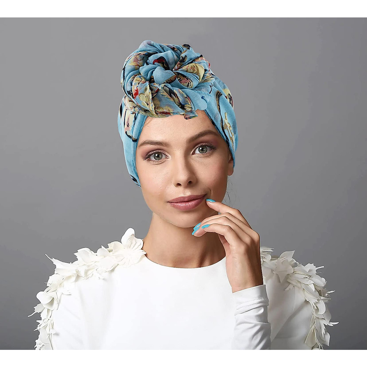 GERINLY Scarfs for Women Lightweight Birds Florals Scarves for Summer Outfits Accessories Head Wear Shawl