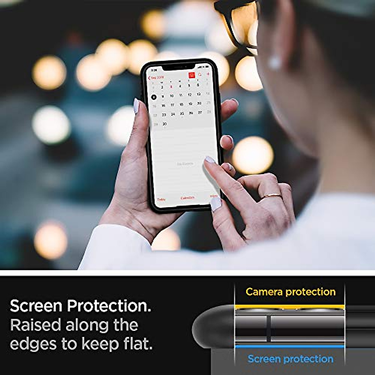 Spigen Slim Armor CS Compatible with iPhone 11 Pro Max Case, 2-Piece Card Slots TPU Mobile Phone Case for iPhone 11 Pro Max Case Black 075CS27139