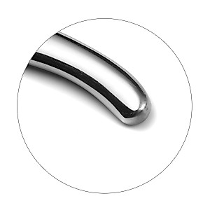 Amefa 6-Piece Virgule Mirror Steak Knife Set, Silver