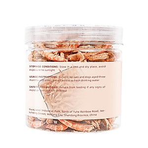 2.8oz Freeze Dried Shrimp for Cats, Vital Essentials for Cat, Natural Freeze Dried Cat Treats, Shrimp Food for Cat