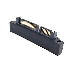 cablecc Right Angled 90 Degree SATA 22Pin 7+15 Male to SATA 22P Female Extension Convertor Adapter