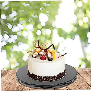 UKCOCO Rotary turntable base cookie lazy susans cake plate turntable cake making accessories turn table swivel base spices turntable hardwares to rotate household plastic turntable rack