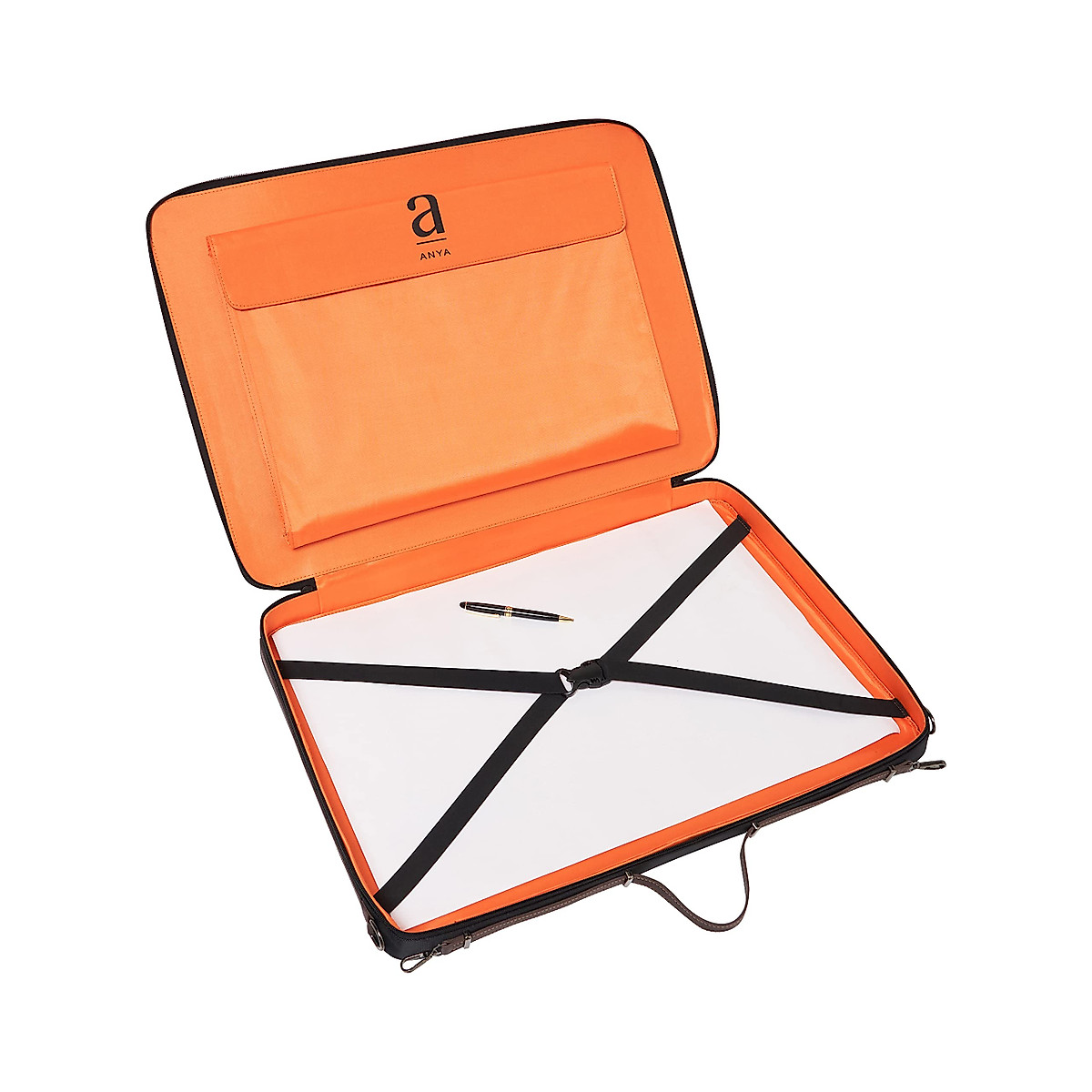 ANYA Luxury Art Portfolio Case 17 x 24” A2 Artist Carrying Bag | Premium Business Artwork Storage Folder | Professional Art Organizer | Drawings Sketches Foam Board Carry Waterproof Briefcase SKAPA