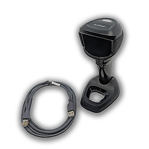 Zebra DS9908 Omni-Directional Presentation Barcode Scanner (2D, 1D, QR Code, Postal and Mobile Phones Barcode), with 7-Foot USB Cable (Renewed)
