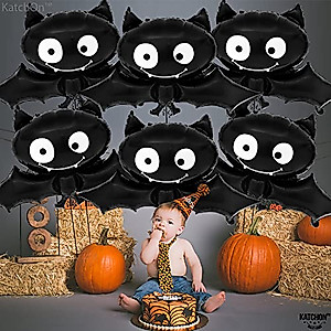 KatchOn, Black Halloween Bat Balloons - 35 Inch, Pack of 8 | Spooky Halloween Balloons for Halloween Party Decorations | Baby Bat Balloon, Halloween Mylar Balloons | Halloween Birthday Decorations
