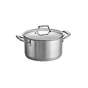 Tramontina Covered Stock Pot Stainless Steel Induction-Ready 8 Quart, 80101/011DS